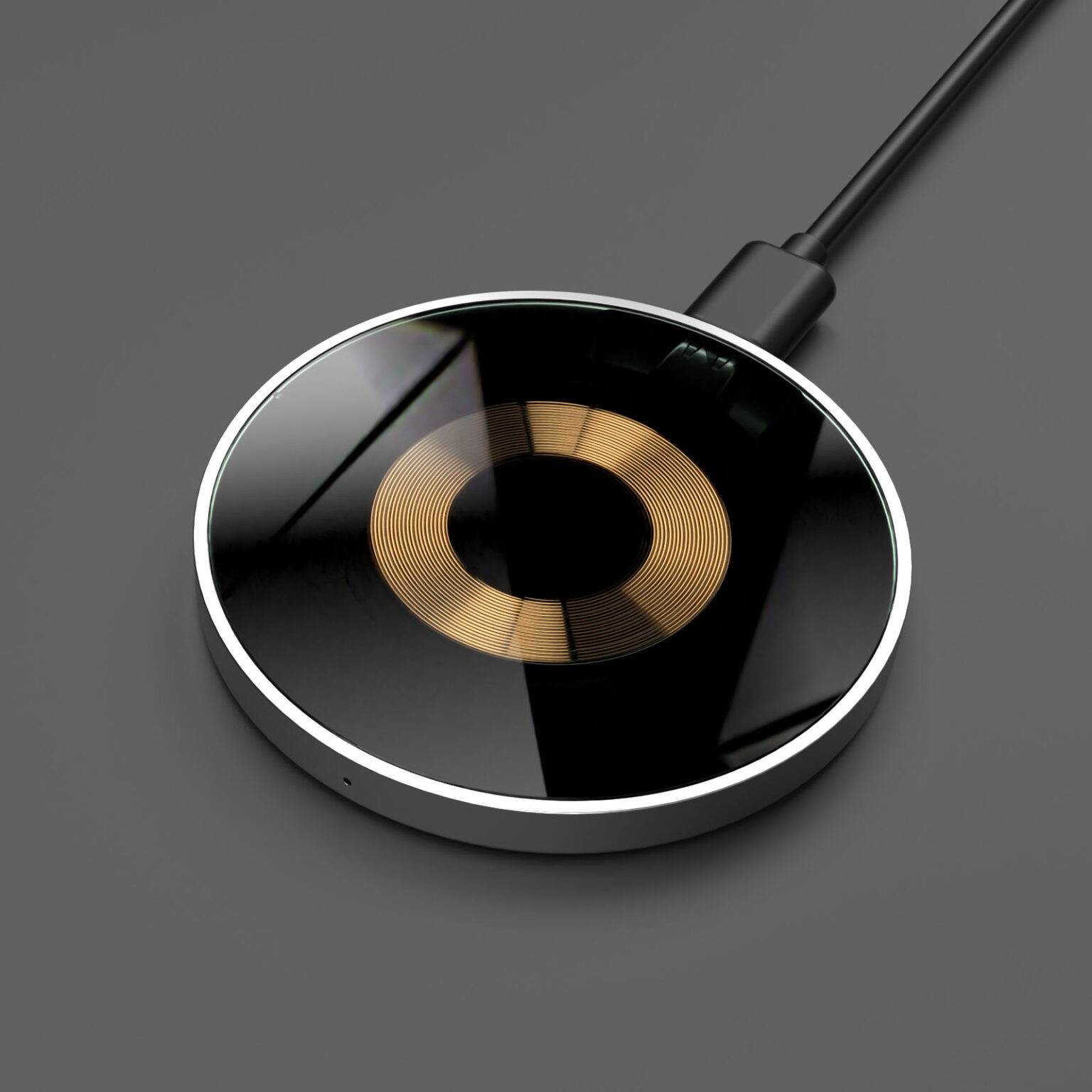 Glass and Aluminum 15W Wireless Charging Pad - Tacwa